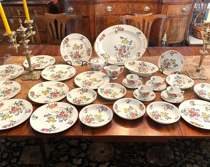 1940s Mikado China Dinner Service Set, Mandalay Pattern, Japan - Etsy