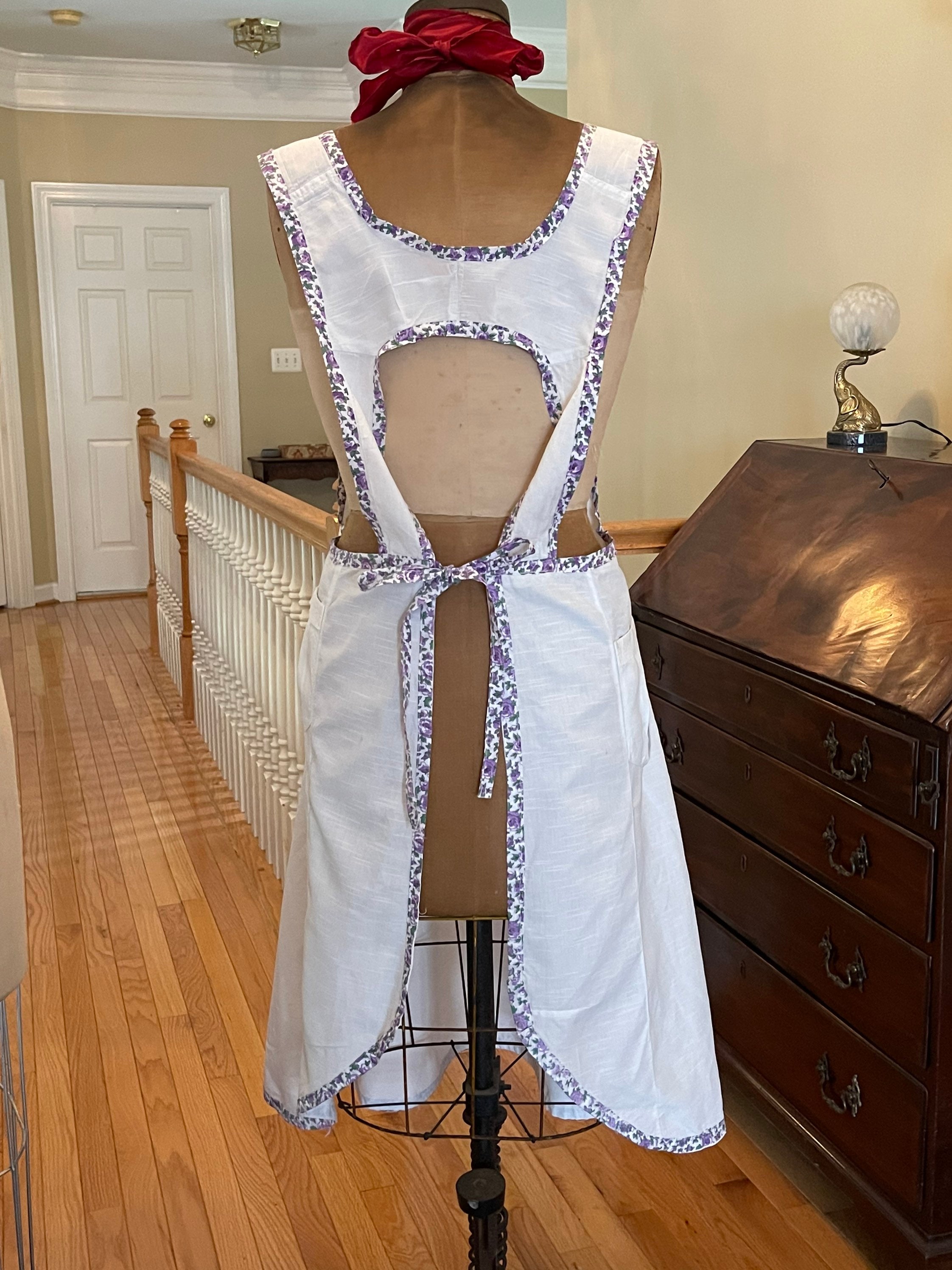 Vintage Farm House Apron Stylish Country Cooking Large Size - Etsy