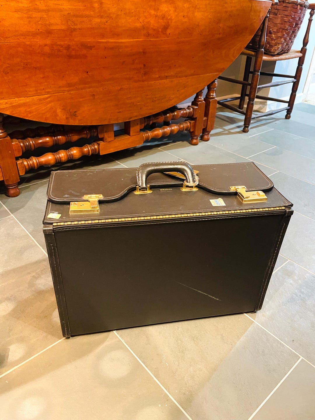 1960s Airline Pilot Stebco Briefcase, MCM TWA Vinyl Airline Luggage ...