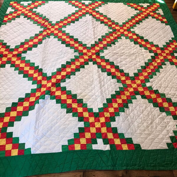 Red and Yellow Quilt - Etsy