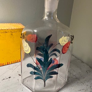 Antique Decorative Hand Painted Decanter/bottle. Marked. 10x5 - Etsy