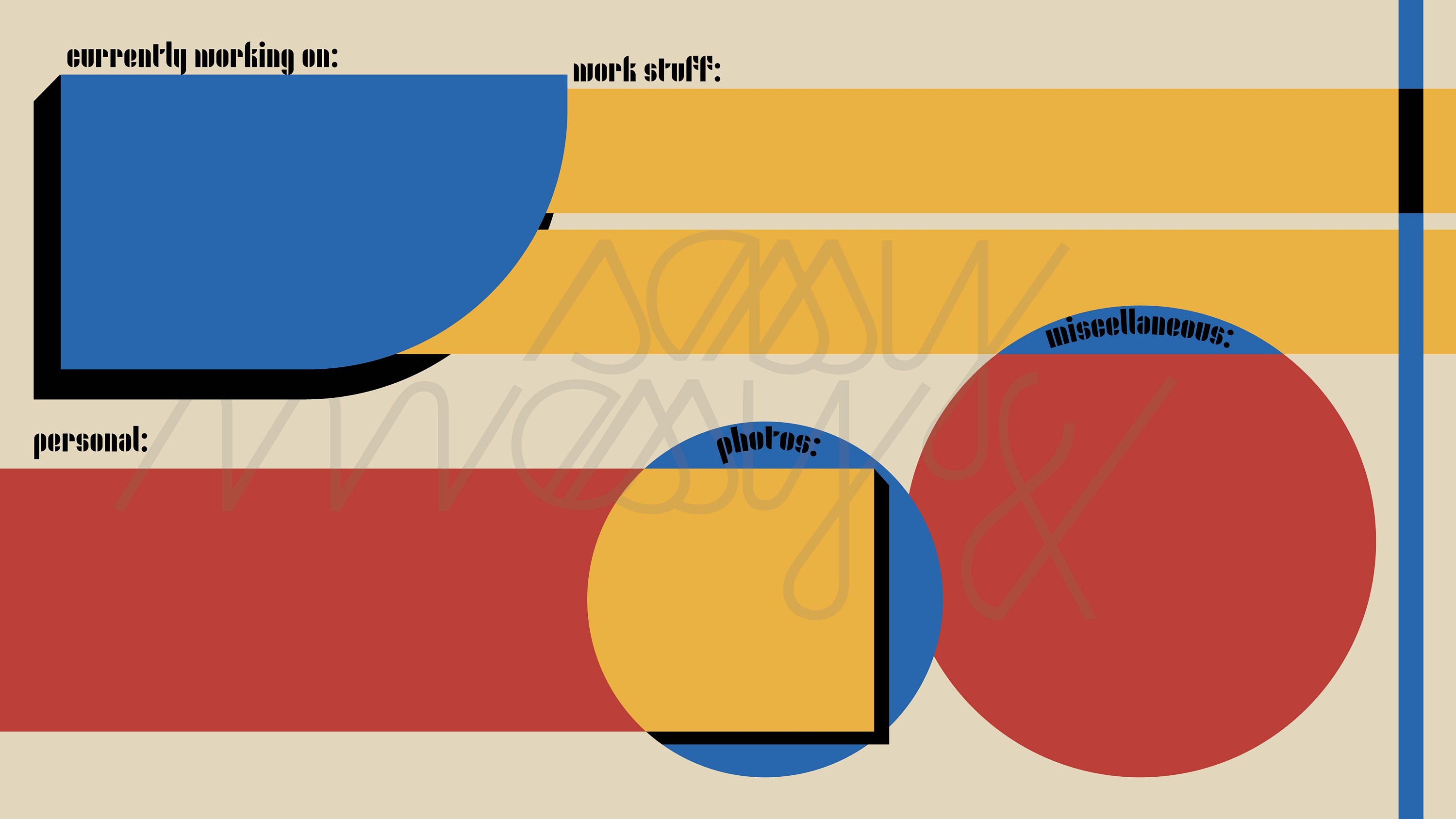 Bauhaus DESKTOP ORGANIZER WALLPAPER, Aesthetic High Resolution Desktop ...