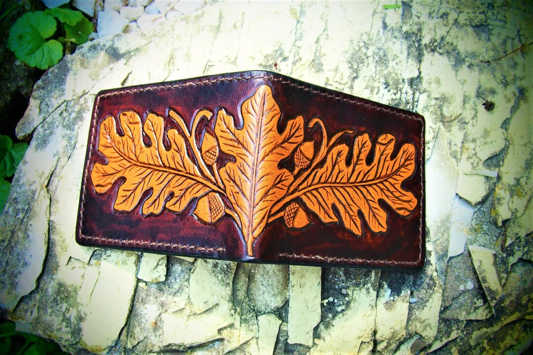 Oak Wallet, Forestman Wallet, Oak Leaves Wallet, Hunter Wallet, Oak ...