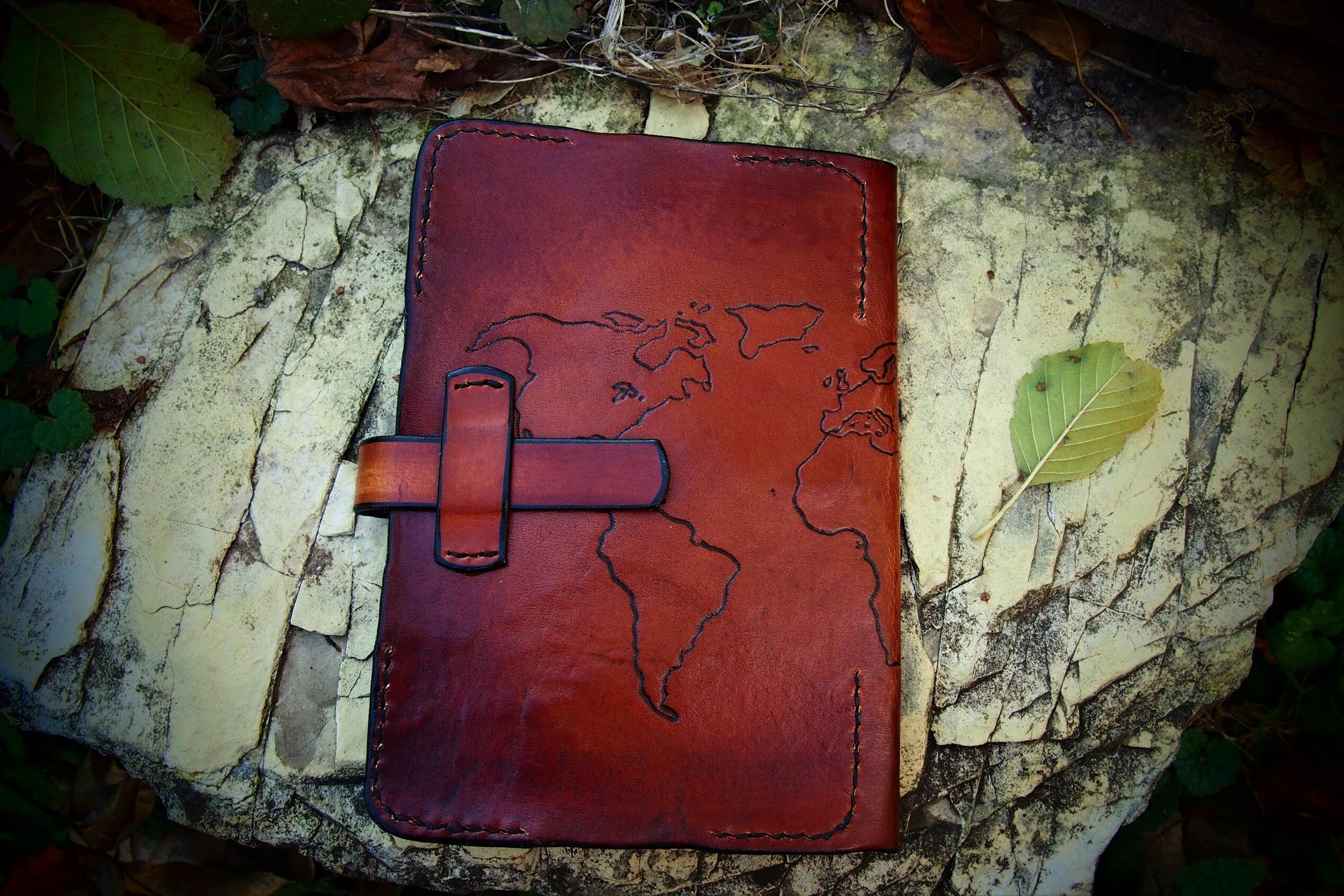 Map of the World Leather Map Case Continents Cover Leather - Etsy Australia