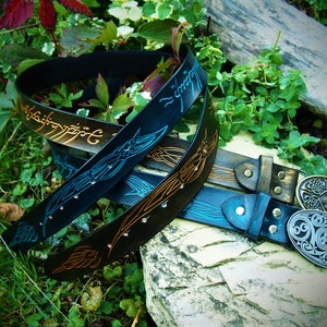 Custom Elven Belt, Larp Belt, Fantasy Belt, Elf, Fantasy Elf, Leather ...