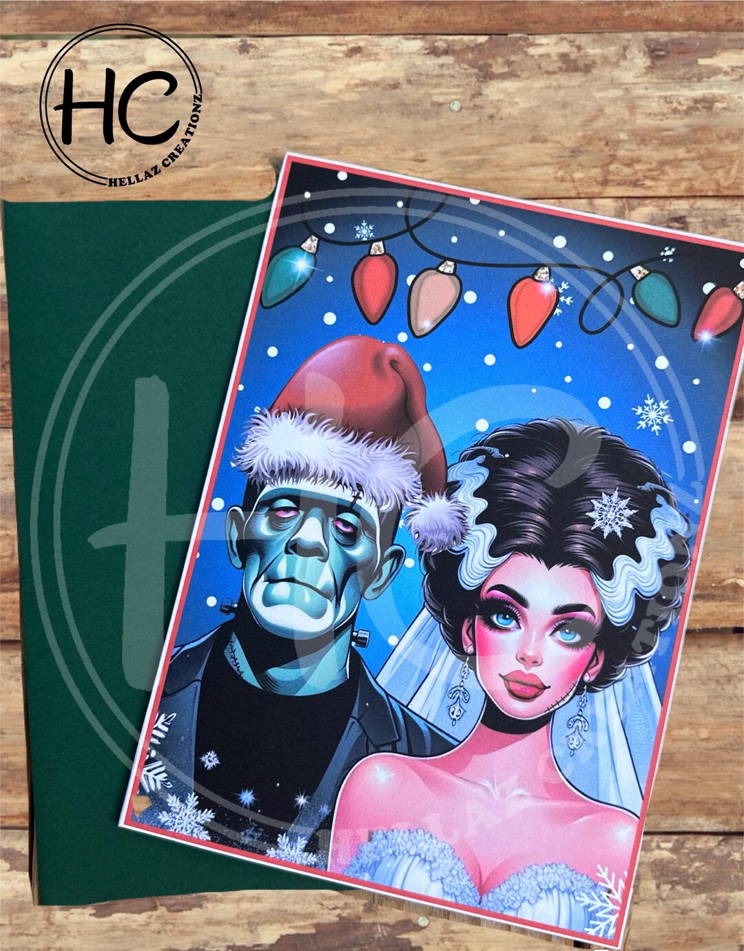 Frankenstein Christmas Cards| Scary and Bright|ghoul Gals Cards |creepy ...