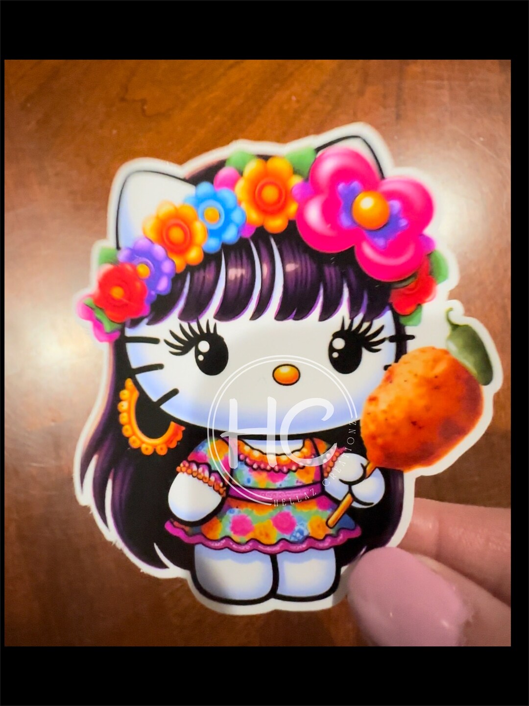 Fiesta Kitty Sticker San Antonio Fiesta Kawaii Kitty Fiesta - Etsy