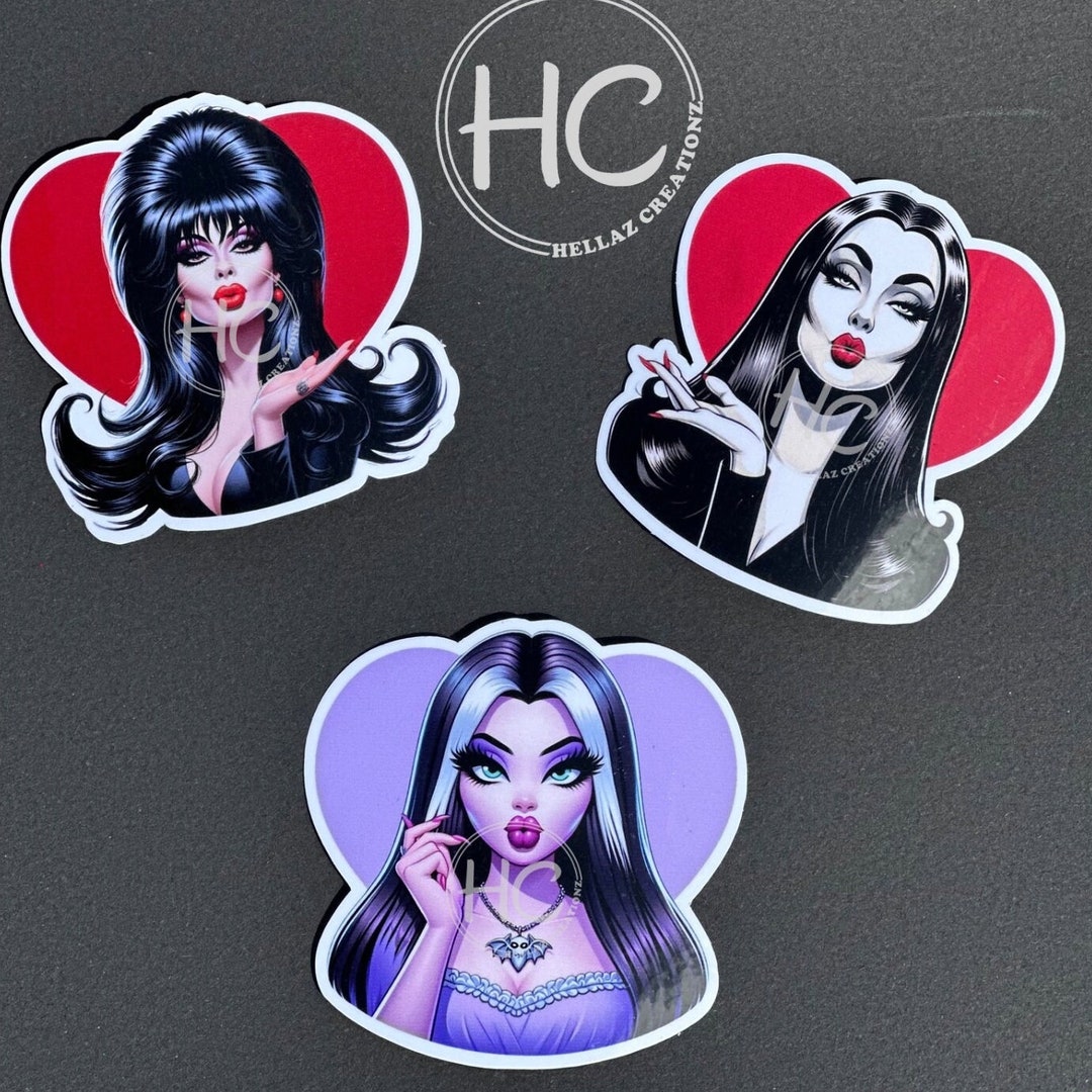 Ghoul Gal Stickers Horror Queen Stickers Goth Queens Spooky Babes - Etsy