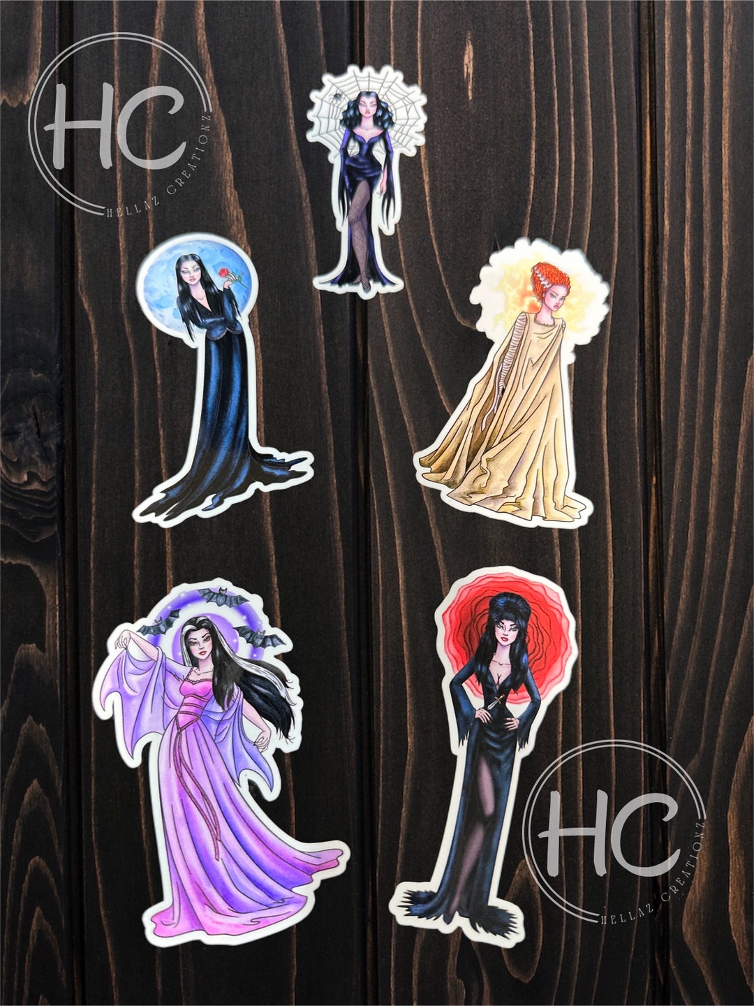 Ghoul Gang Stickers Horror Queen Stickers Ghoul Gals Sticker Goth ...