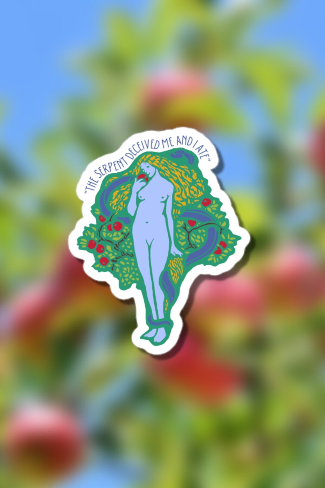 Eve Sticker //garden of Eden, Adam and Eve, Mother Eve, Spiritual ...