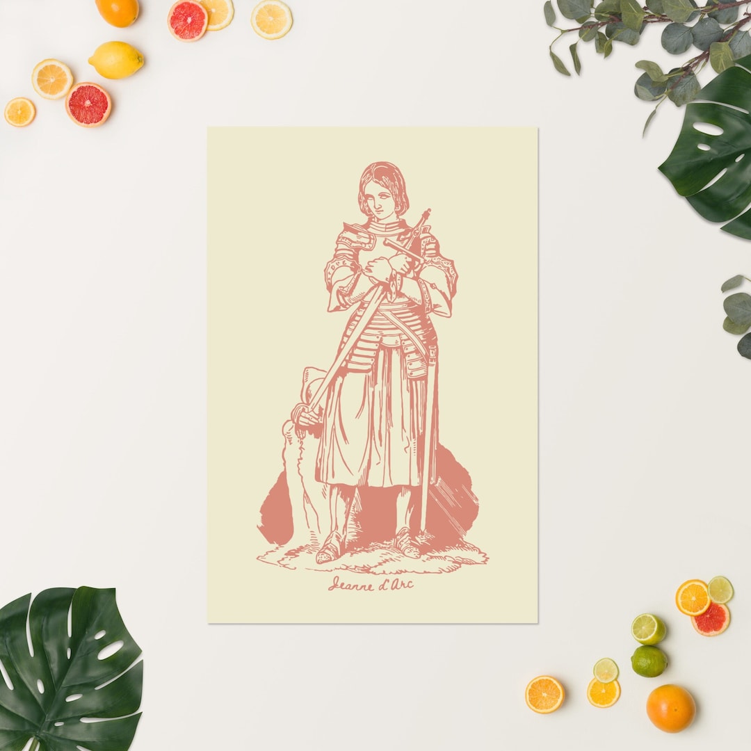 Joan of Arc Poster // Historical, Mythology, Spiritual // Print, Poster ...