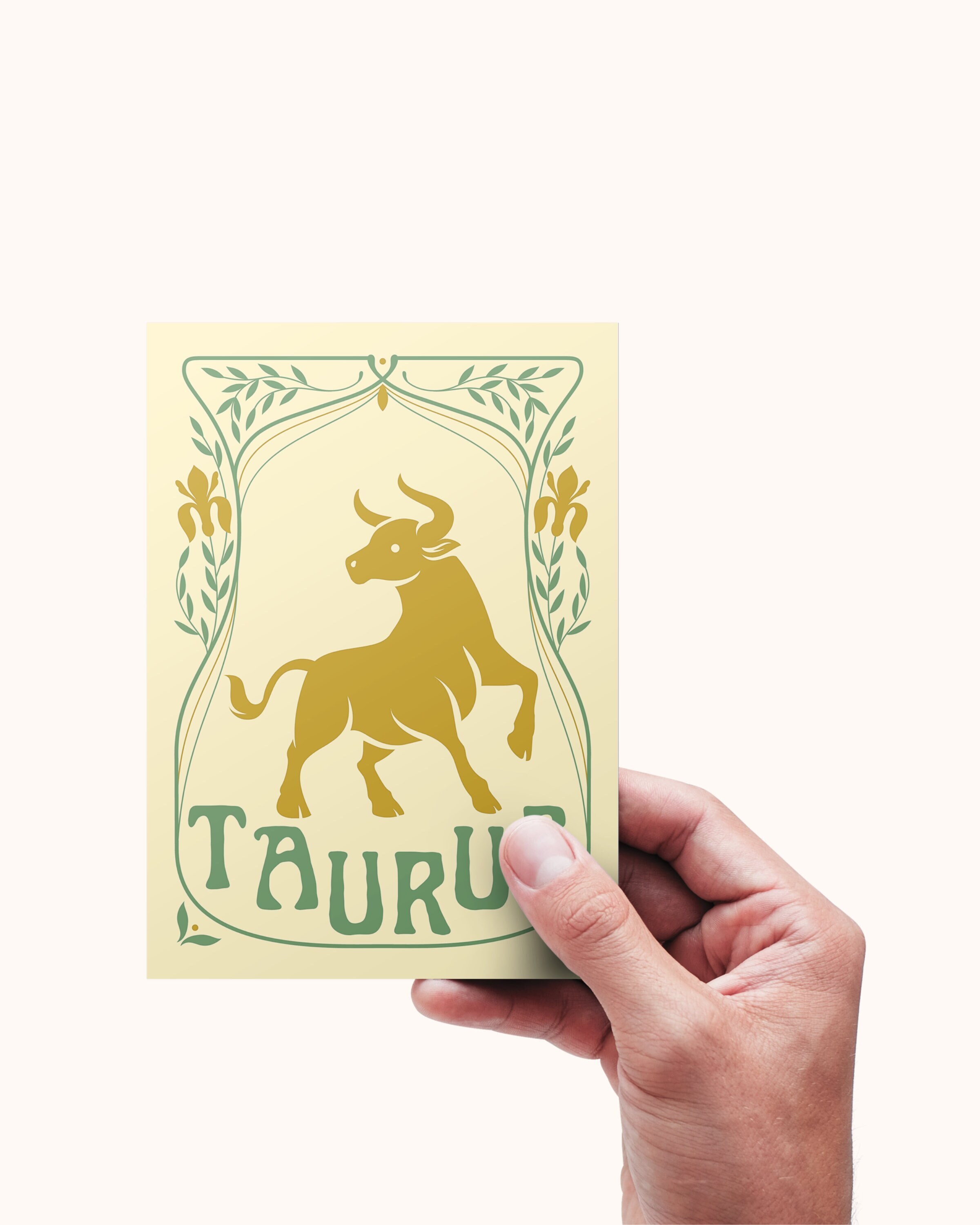 Taurus Digital Download // Art Nouveau Victorian Art Deco - Etsy