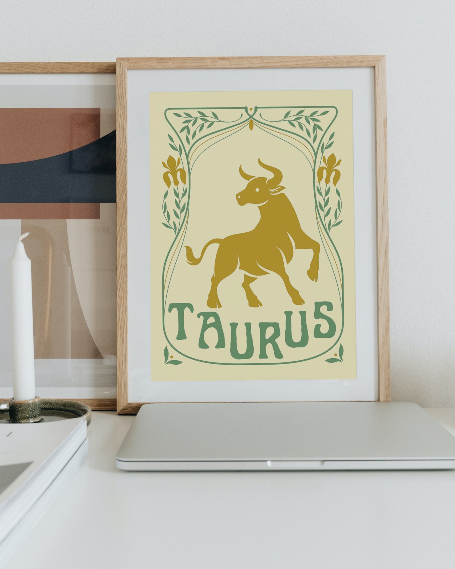 Taurus Digital Download // Art Nouveau Victorian Art Deco - Etsy