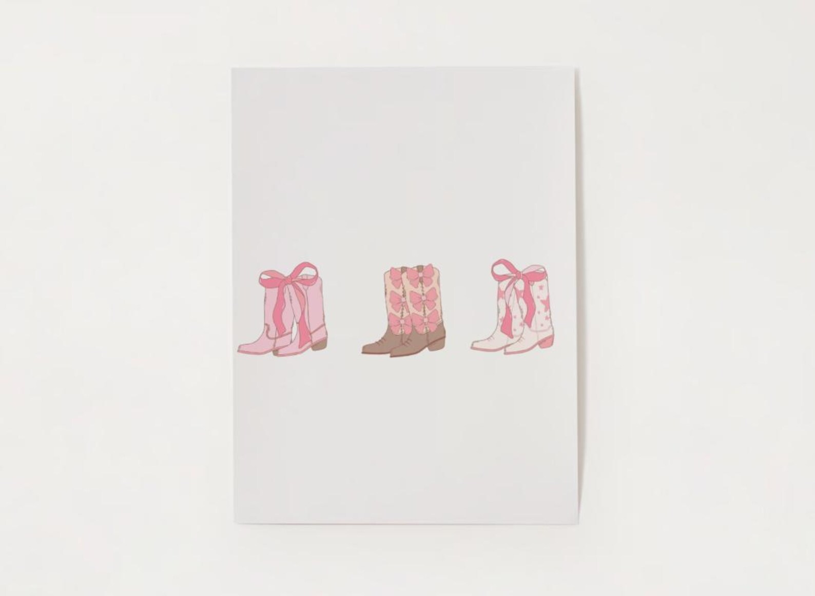 Coquette Cowboy Wall Art - Etsy