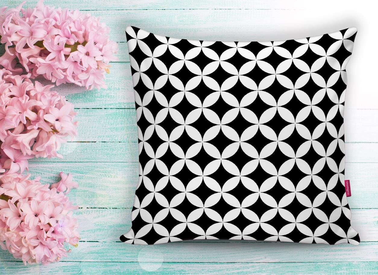 C-geometric Black White Cushion Cover Chevron Heart Pillow - Etsy UK