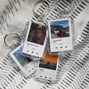 Custom Photo Keychain | Personalized Song Acrylic Keychain | Valentine ...