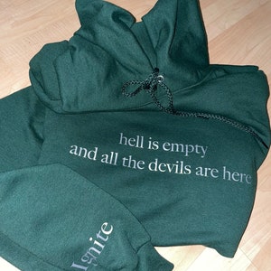 Aaron Warner Sweatshirt | Hell is Empty Sweatshirt | Hoodie - Etsy