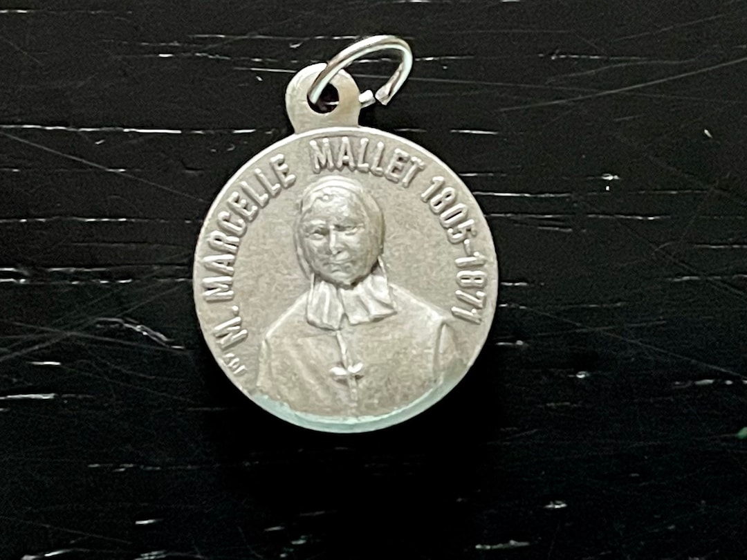 Vintage Mother Marcelle Mallet Medal: Italian Catholic Reliquia Relic ...