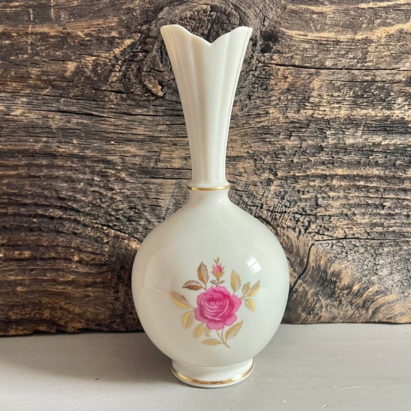 Lenox Vase Pink Rose - Etsy