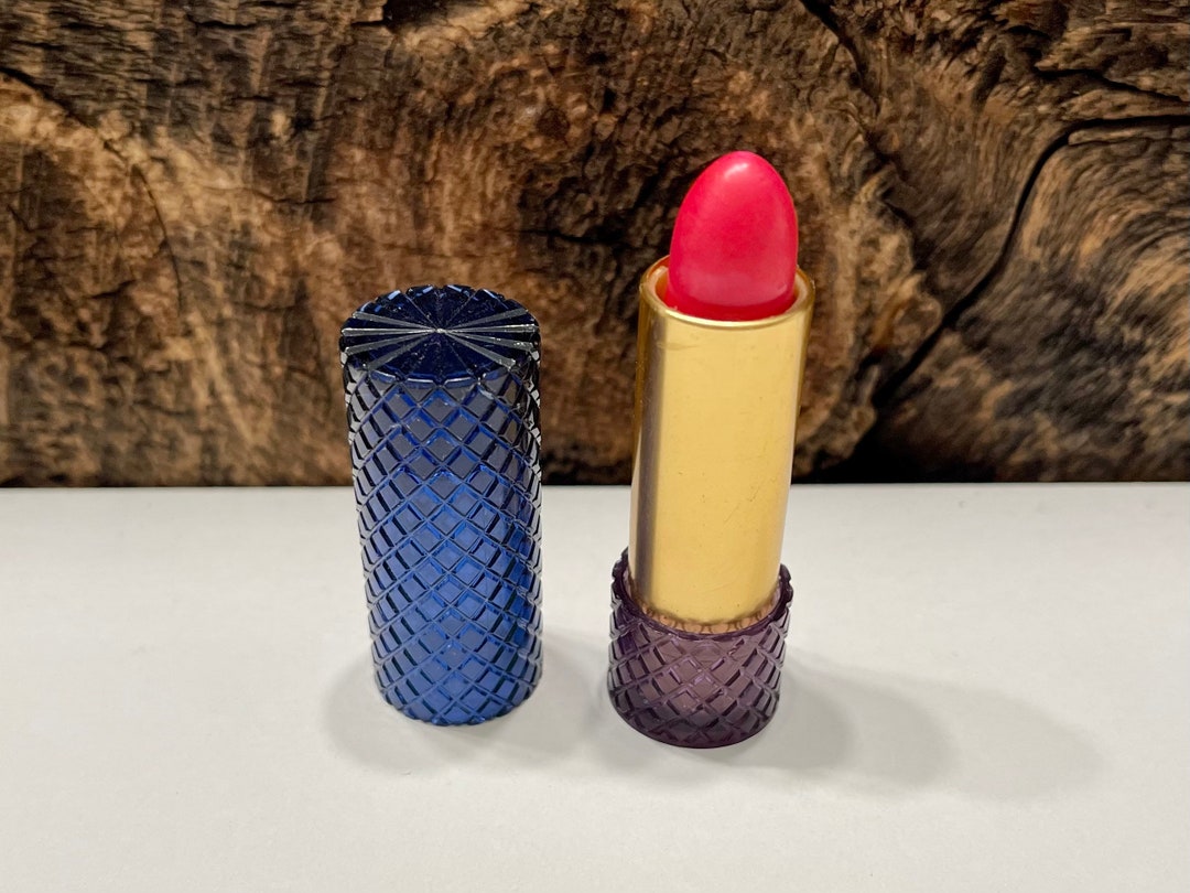 Vintage Lipstick, Pink Velvet Lipstick, Blue & Purple Lipstick Cross ...