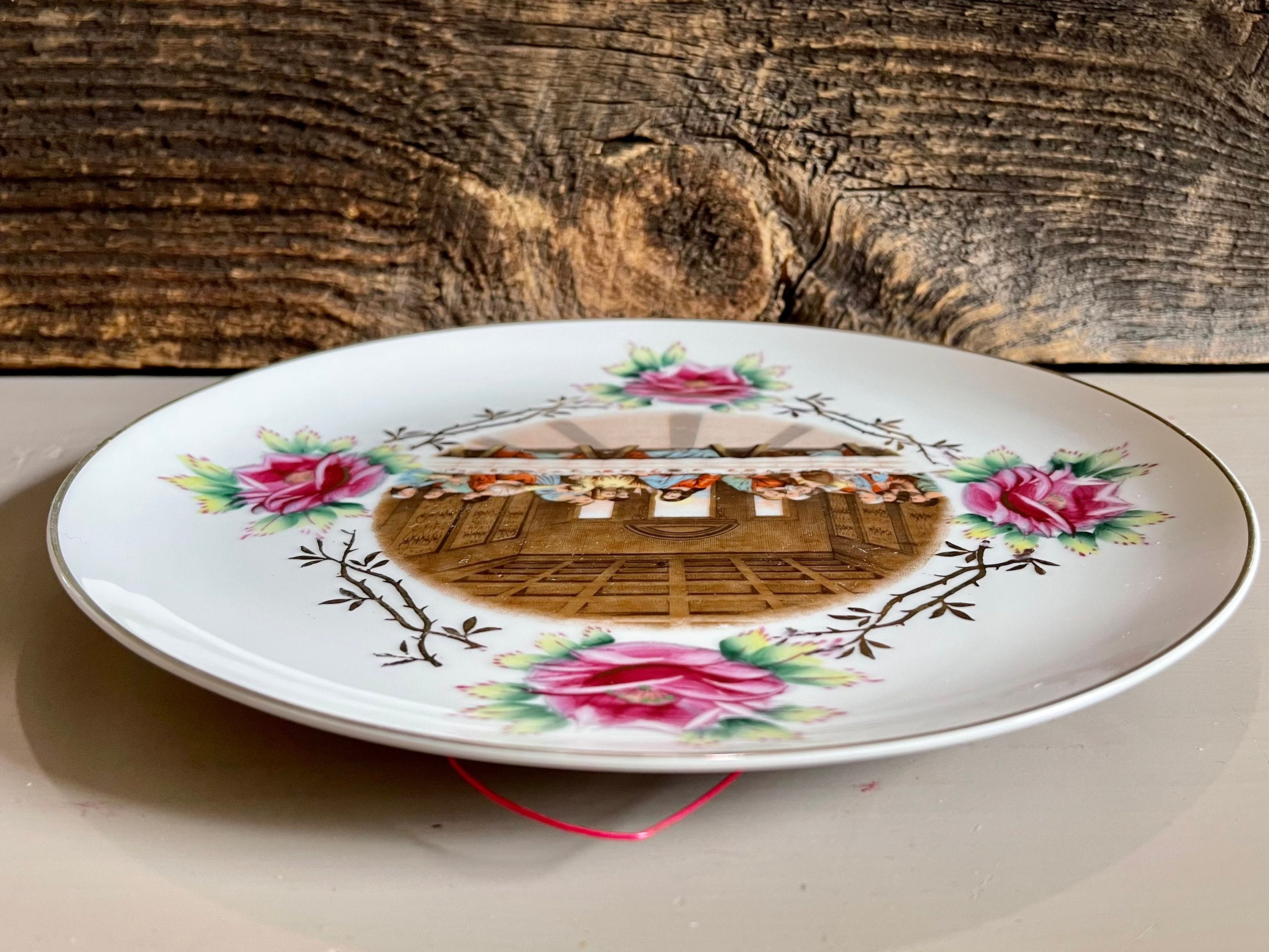 Vintage the Last Supper Plate Jesus at Table Plate - Etsy