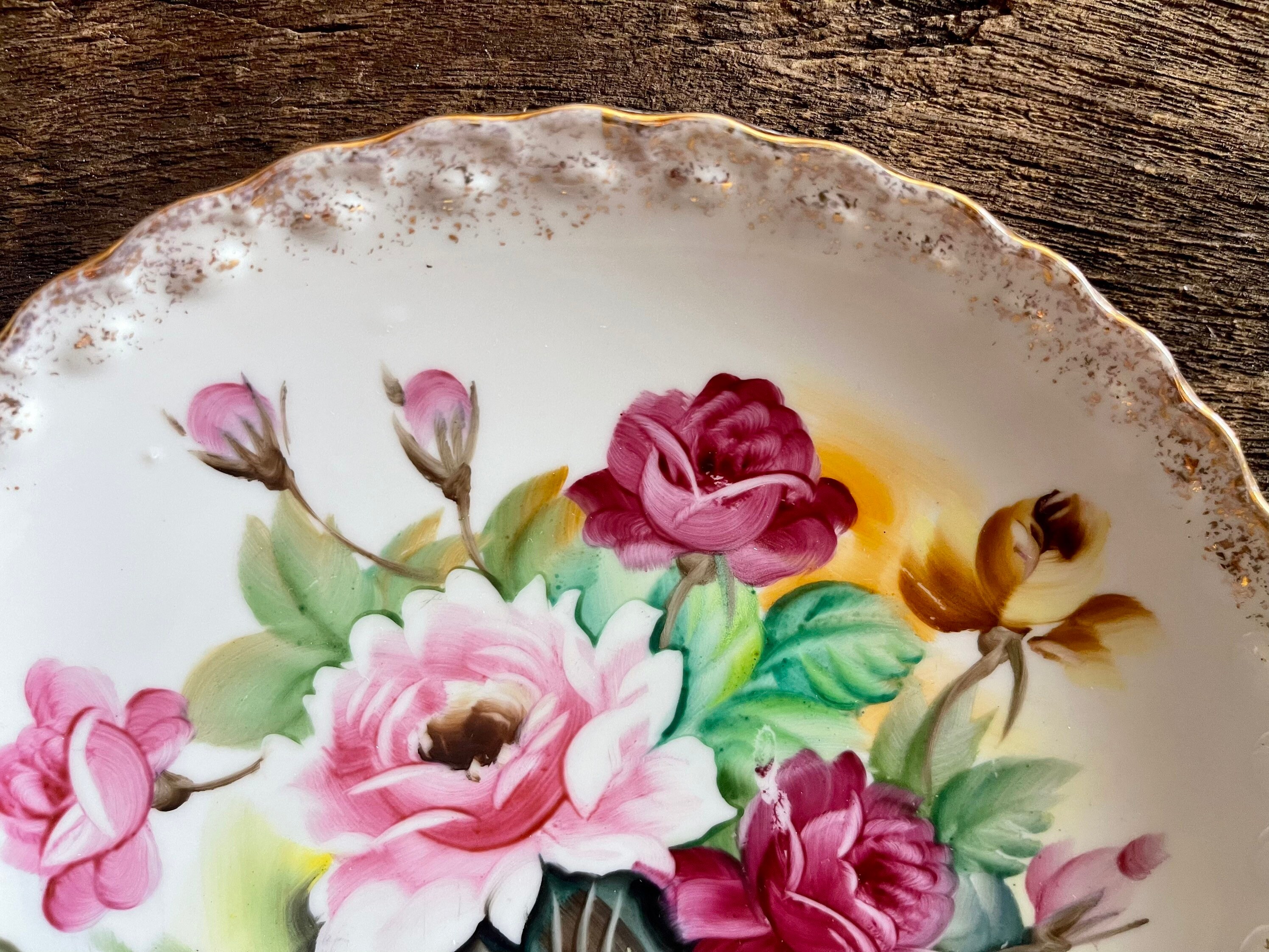 Vintage Decorative Wall Plate Floral Plate Vintage Flower - Etsy