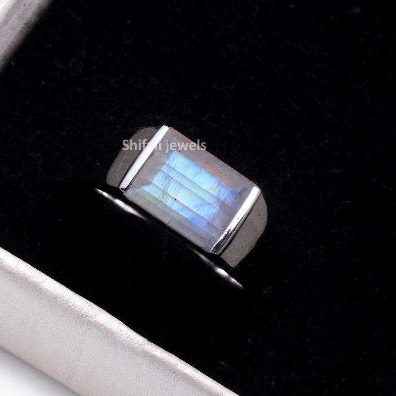 Mens Moonstone Ring - Etsy