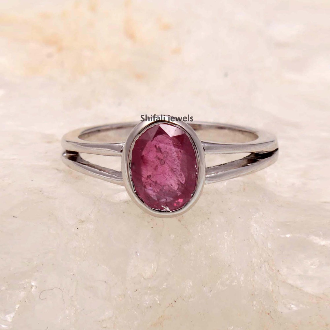 Natural Ruby Ring /ruby Cut Stone/ Real Ruby Ring /925 Steling - Etsy