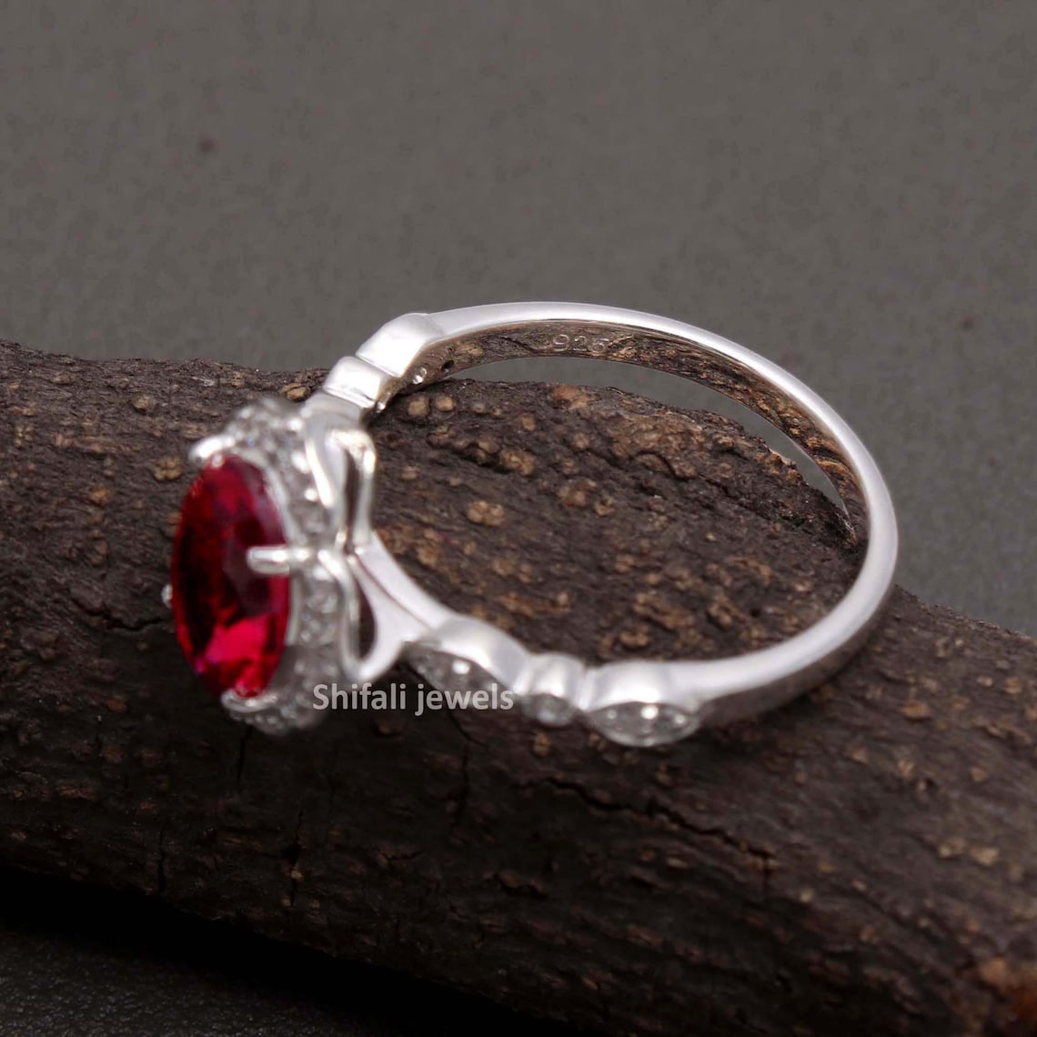 Ruby Ring lab Ruby for Women .ring Jewelry From India/ Ruby - Etsy