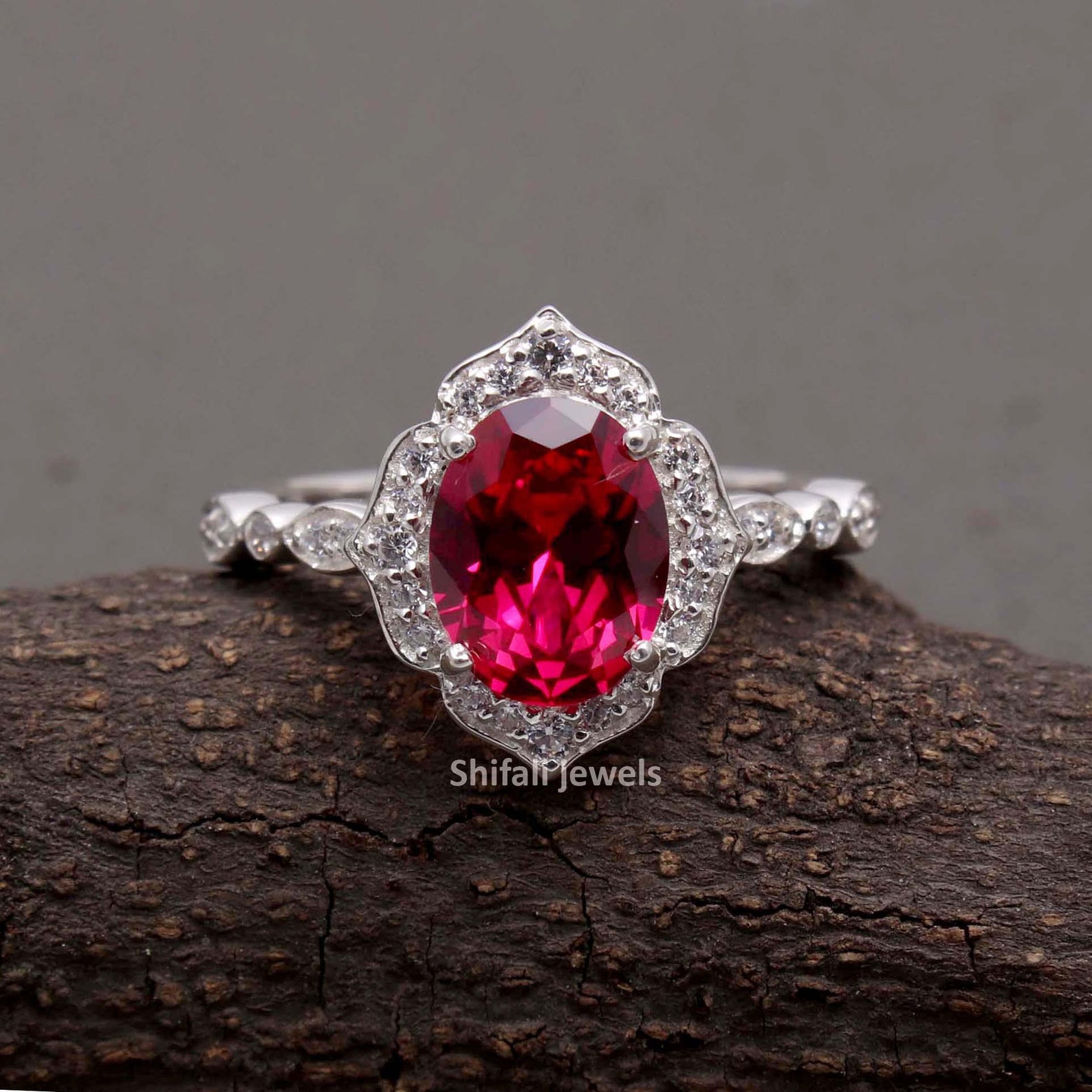 Ruby Ring lab Ruby for Women .ring Jewelry From India/ Ruby - Etsy