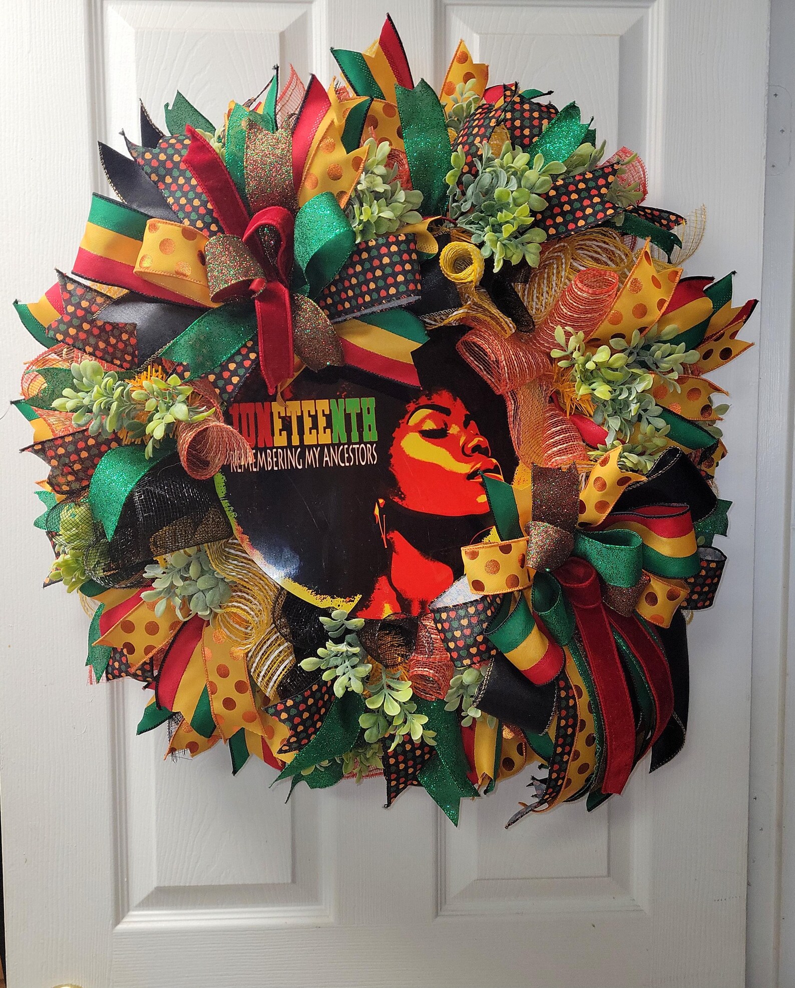 Juneteenth, Black History, Patriotic Wreath, Summer Decor - Etsy