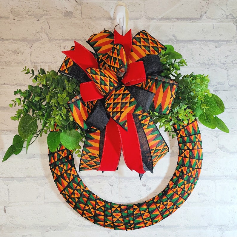 Black History Month Wreath for Front Door Afrocentric Wreath - Etsy