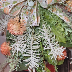 Summer Peach Lantern Swag, Peach Allium Lantern Topper, Lantern ...