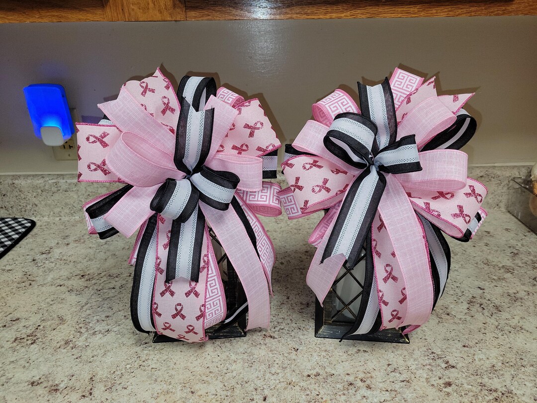 Breast Cancer Survivor Bow, Breast Cancer Awareness Lantern and Mailbox ...