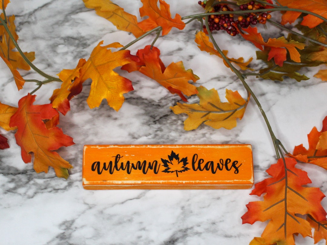 Autumn Leaves Sign | Autumn Tiered Tray Decor | Autumn Decor | Fall ...