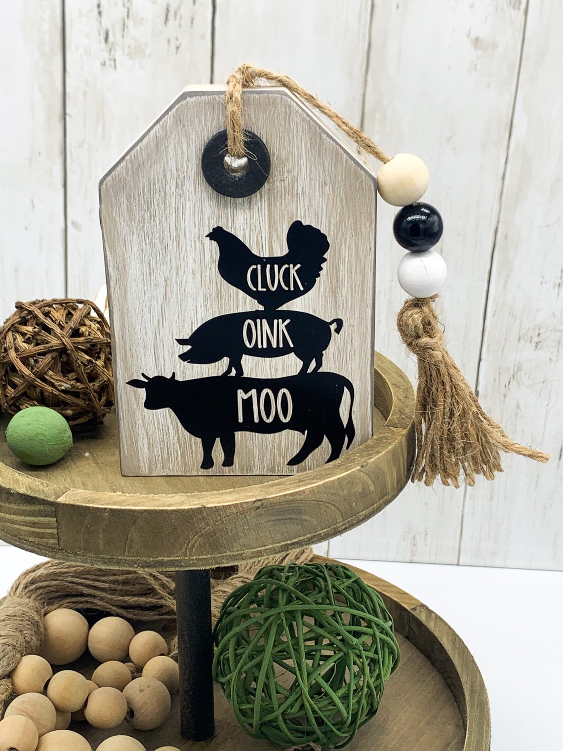 Farm Animal Stack Sign Wooden Tag Signs Everyday Home - Etsy