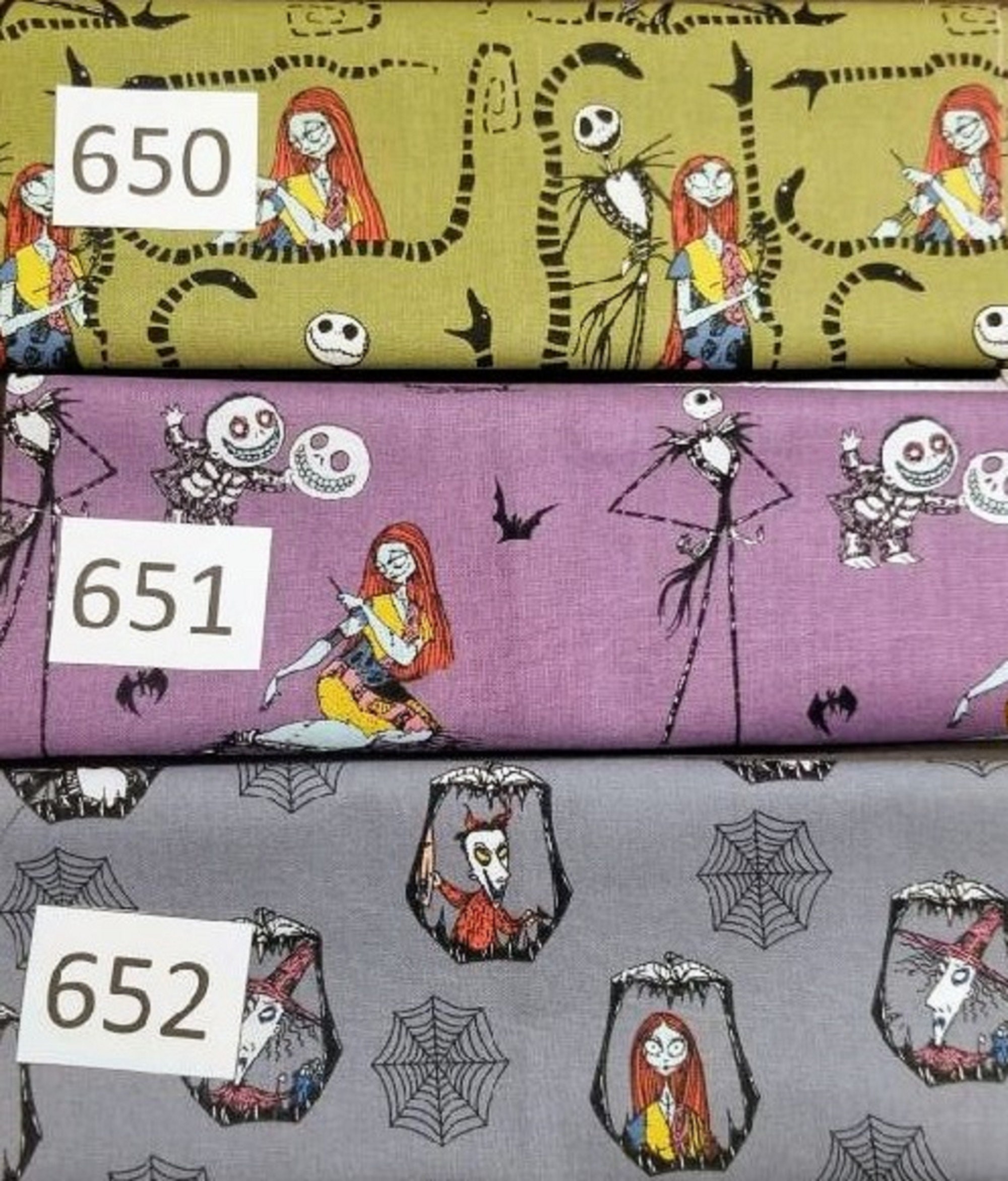 Nightmare Before Christmas Designs All Sizes 100% Cotton 3 Layer ...