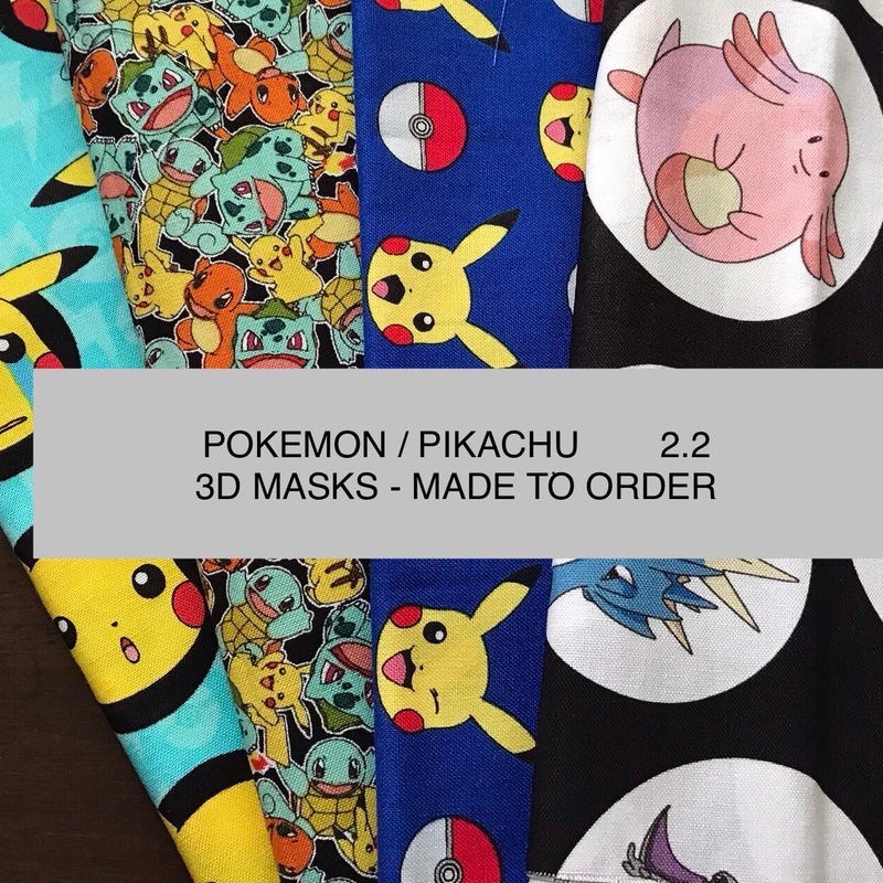 Pikachu Mask - Etsy