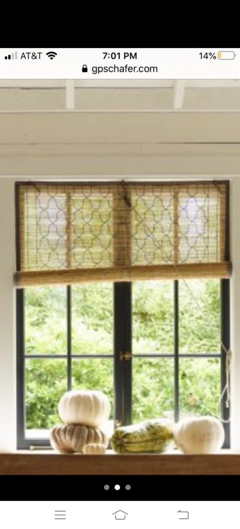 Cross Thread Design Chick Blind Shade Window Curtain GILAS PATTERN or ...