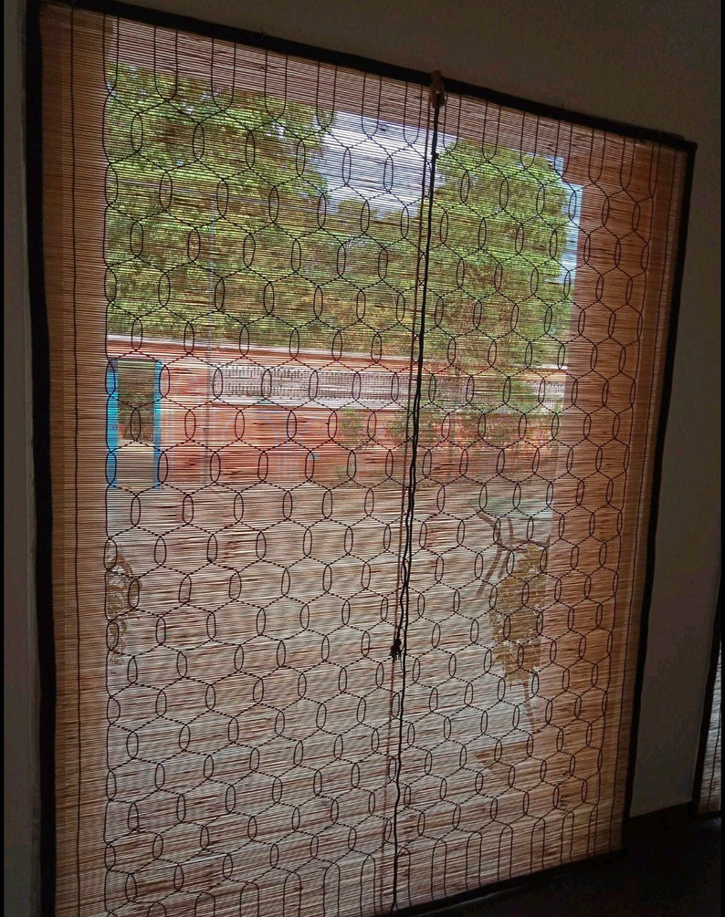 Bamboo Chik Bamboo Blinds Cross Thread Chik - Etsy