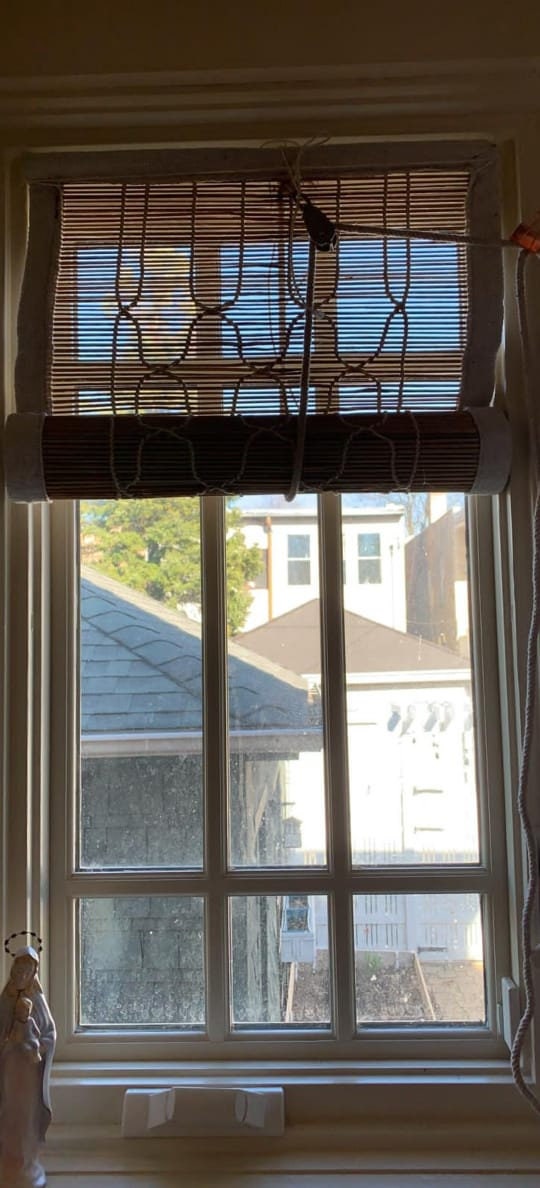 Cross Thread Design Chick Blind Shade Window Curtain GILAS PATTERN or ...