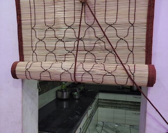 Cross Thread Design Chick Blind Shade Window Curtain GILAS PATTERN or ...