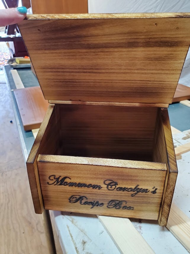 Recipe Box 6x8x6 | Etsy