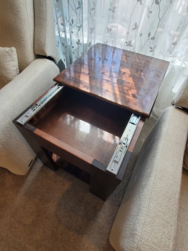 Concealment End Table - Etsy