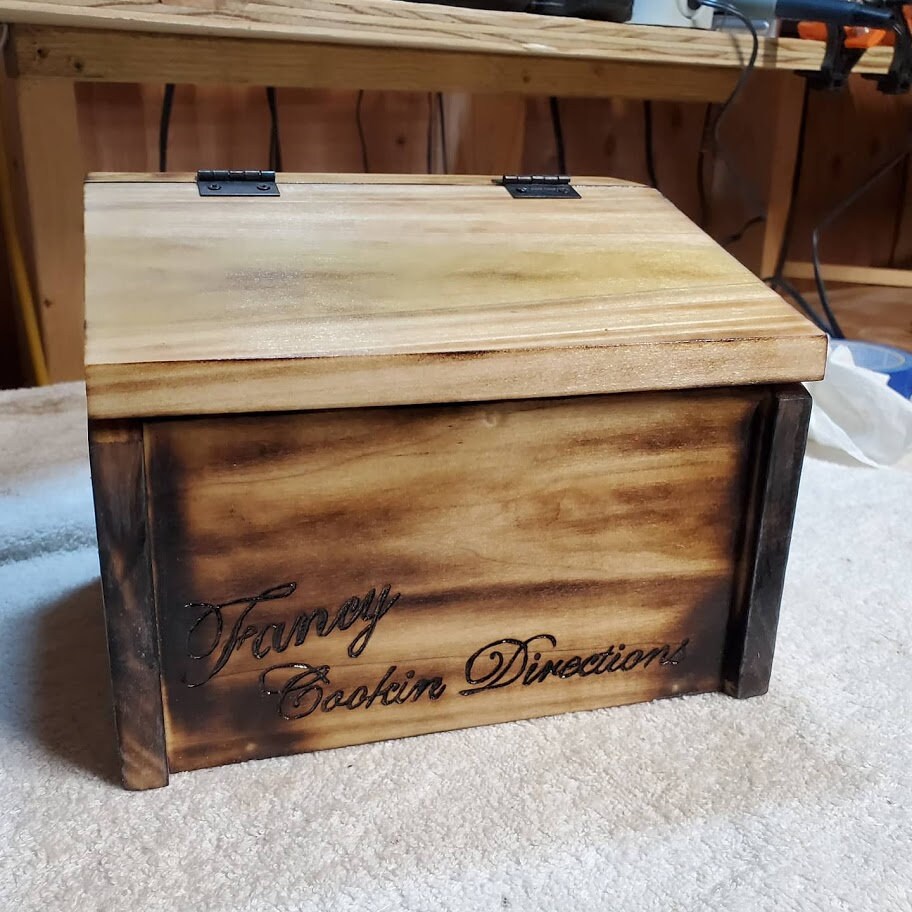 Recipe Box 6x8x6 | Etsy
