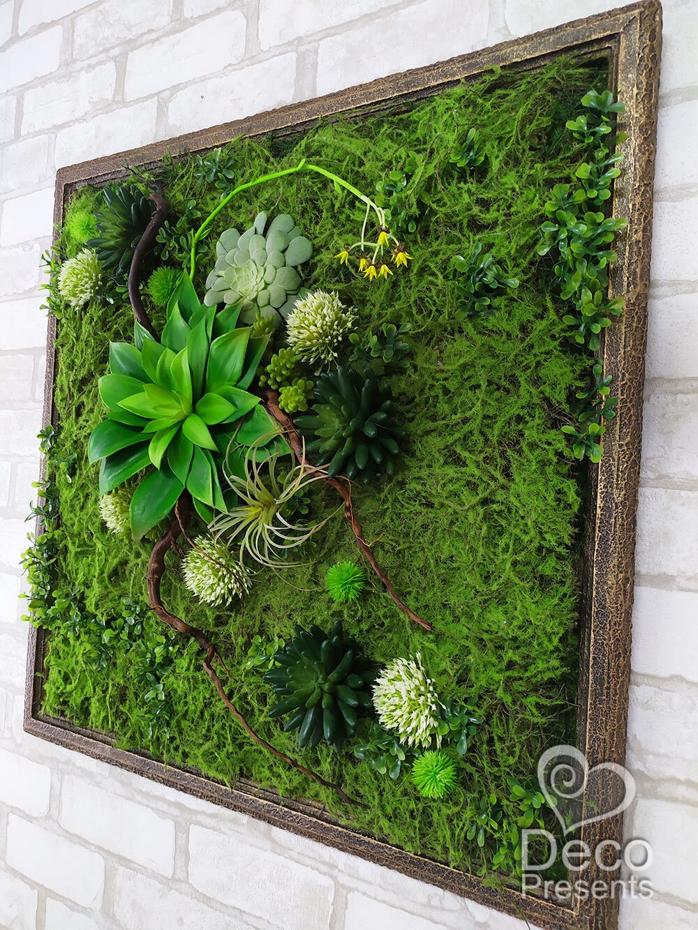 Artificial Moss Wall Art Decor, Artificial Plant Wall Panel - Etsy
