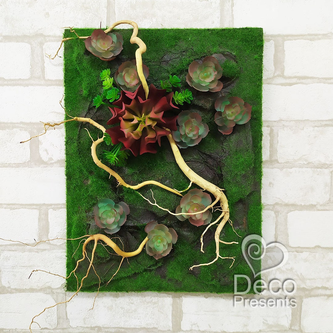 Artificial Moss Wall Art Panel Wall Picture of Artificial - Etsy