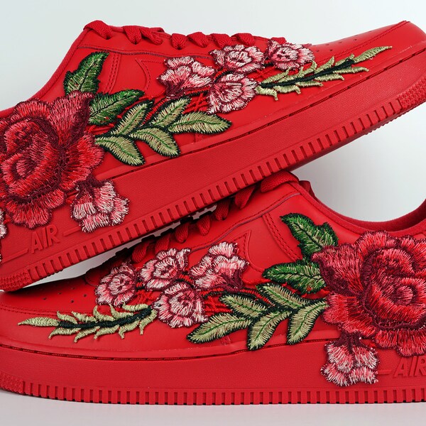Red Rose Shoes - Etsy