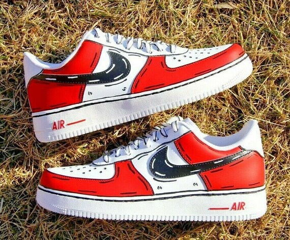 Cartoon Custom Air Force 1 Sneakers Shoes 10 Different Colors - Etsy