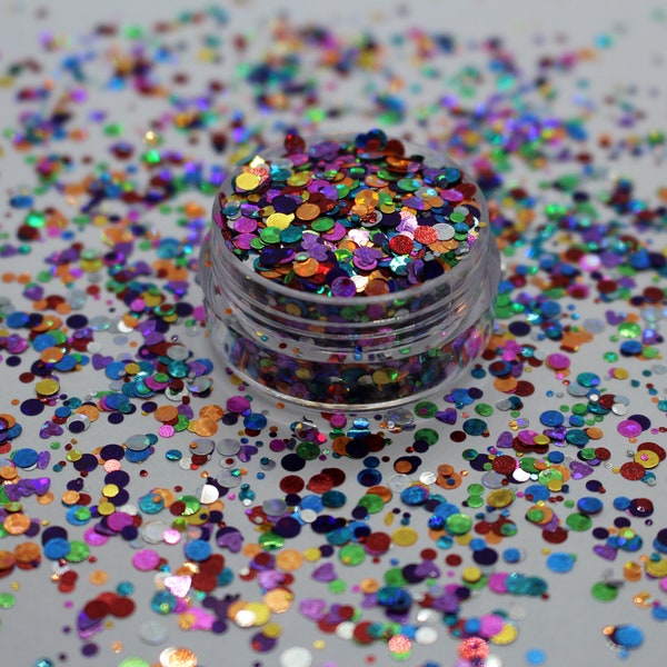 Multicolor Glitter - Etsy